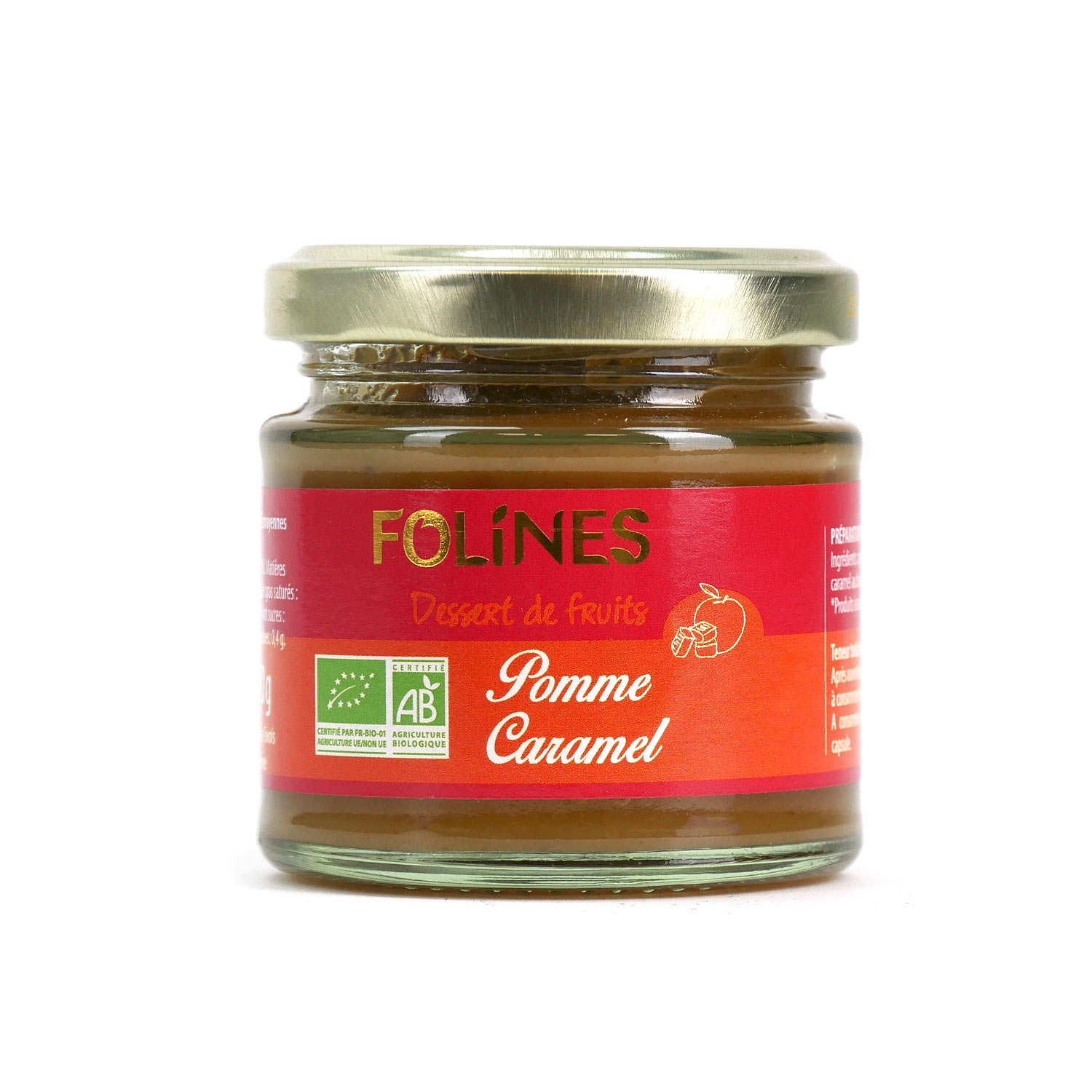 Organic caramel apple compote with salted butter - Favols