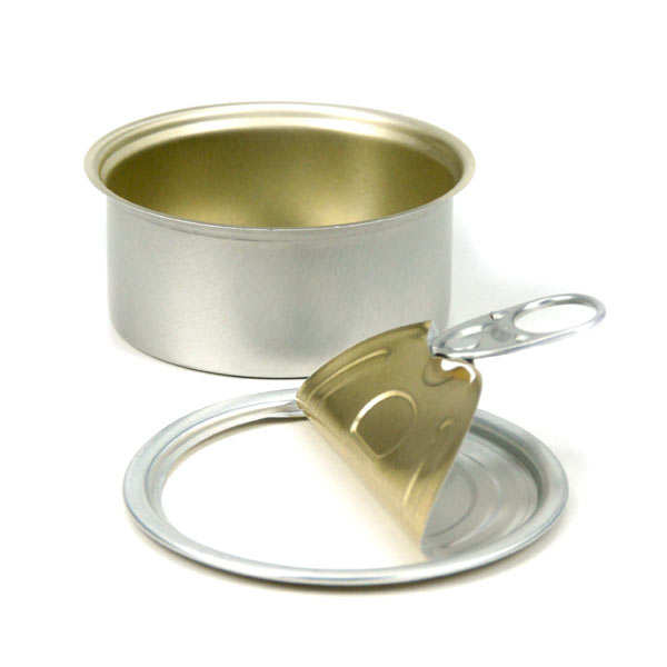 Boites de conserve de présentation avec couvercle - ronde - 10 cl