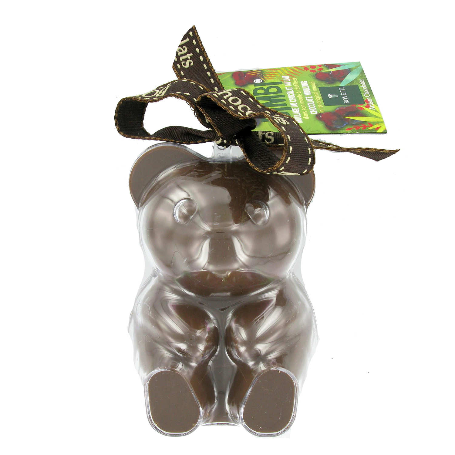 Bimbi - Milk Chocolate Teddy Bear in reusable mould - Bovetti chocolats