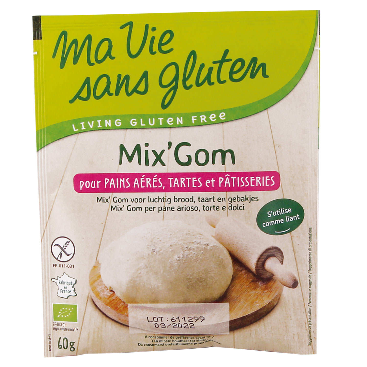 Mix'Gom - mix sans gluten pour préparation de pain et pâtisserie - Ma ...