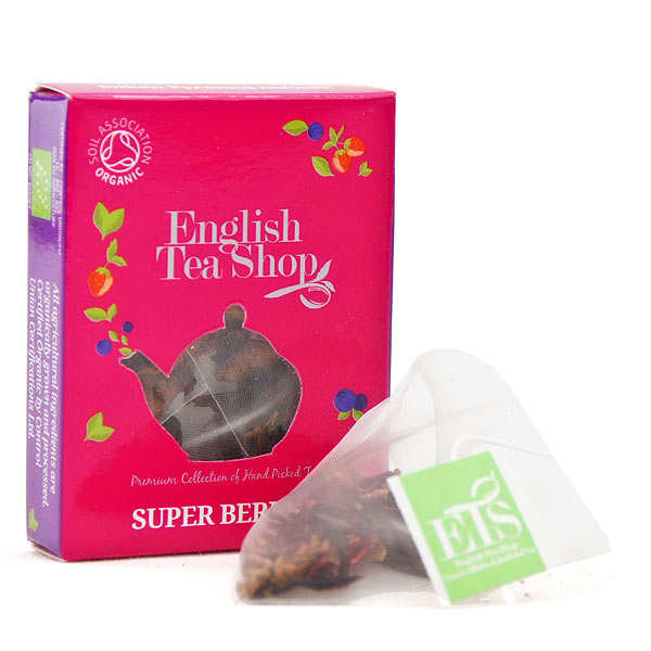 Organic Super Berries Herbal Tea - individual sachet - English Tea Shop