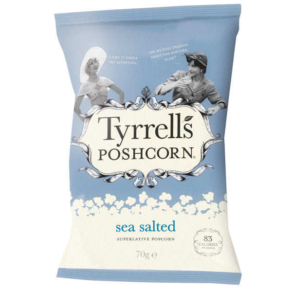 Salted popcorn - Tyrrells