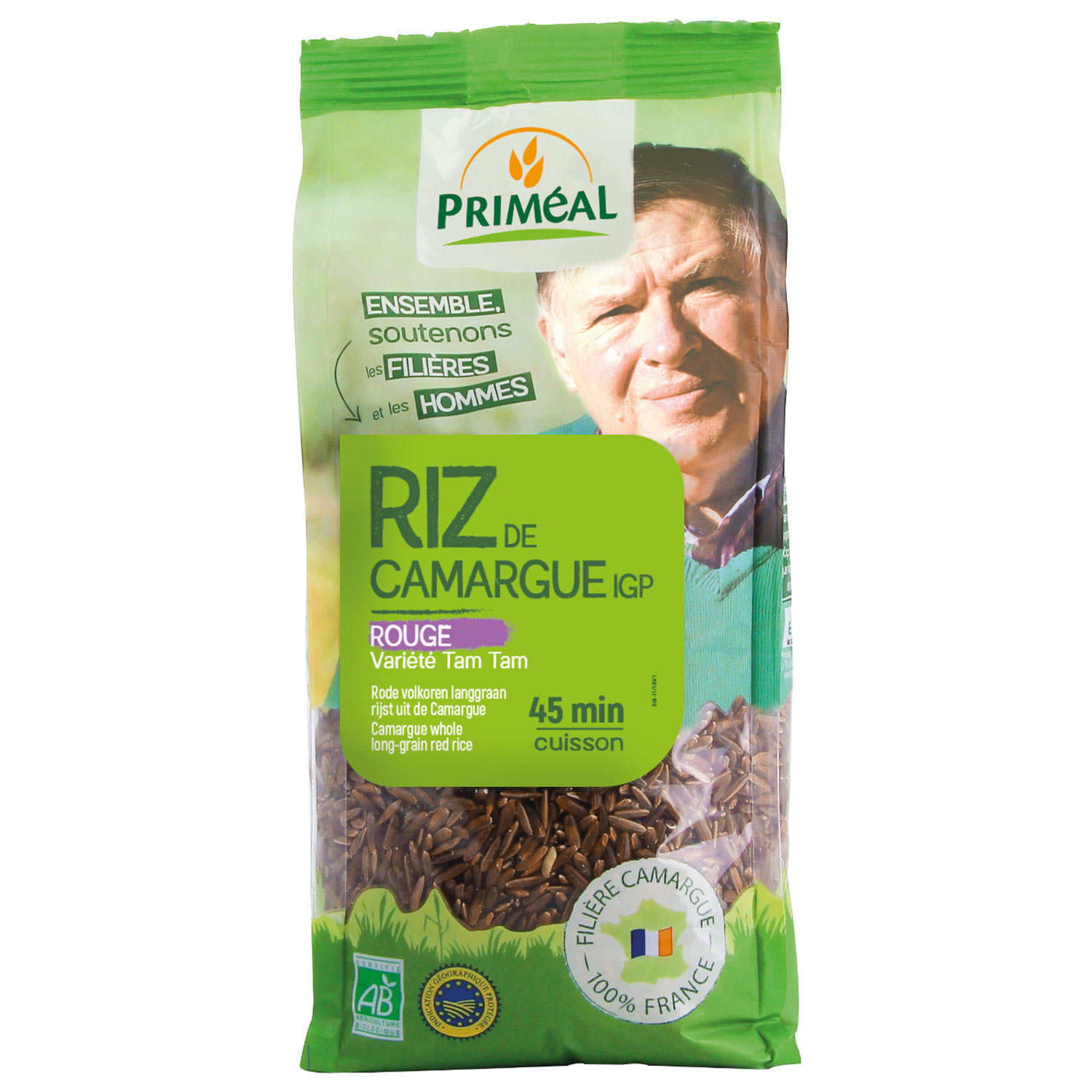 Whole red rice from Camargue - Priméal