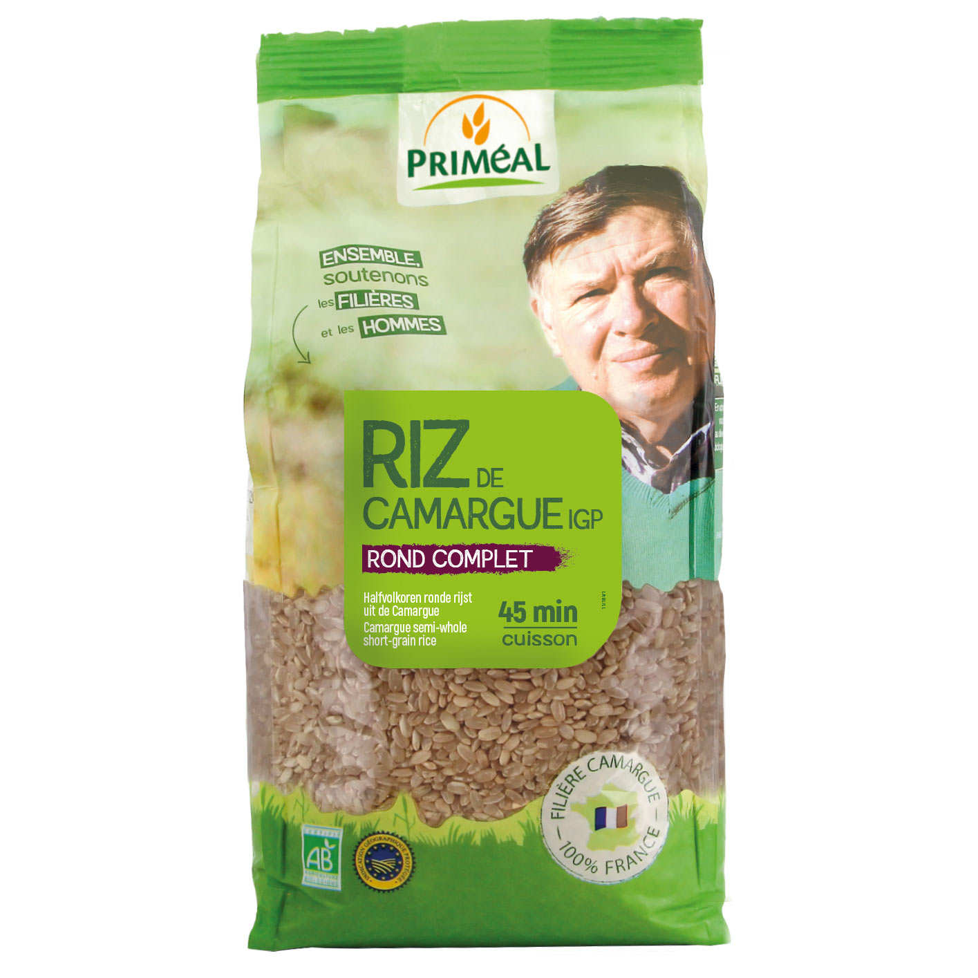 Whole round rice from Camargue - Priméal