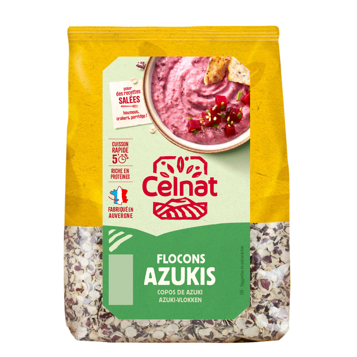 Flocons de haricots rouges Azukis bio - Celnat