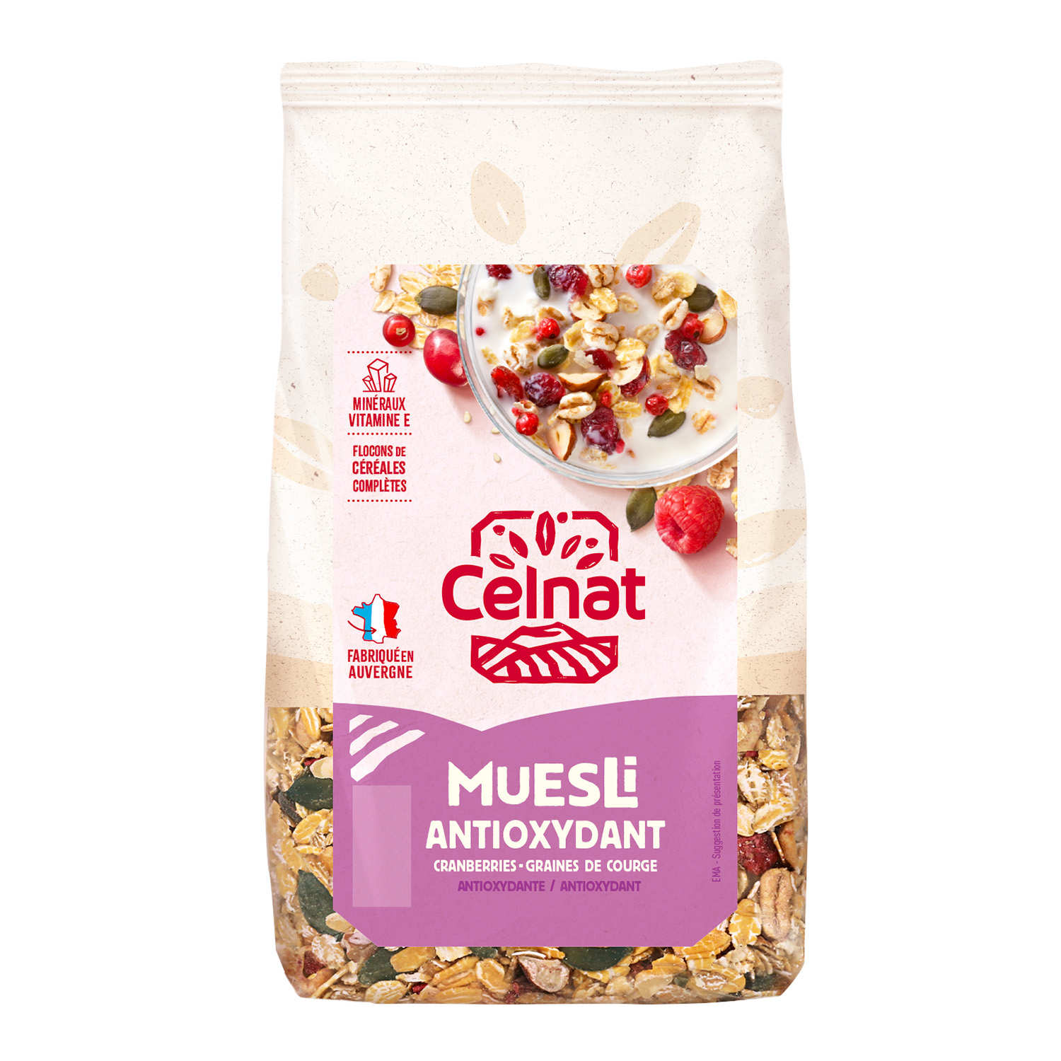 Organic antioxidant muesli - Celnat