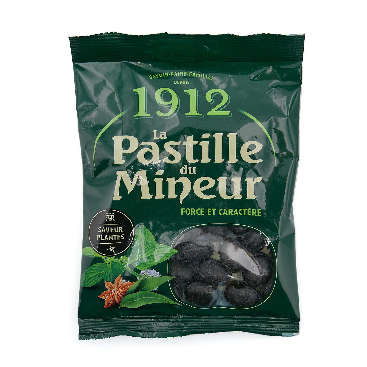 Pastille du mineur - bonbons eucalyptus, menthe et anis - Verquin confiseur