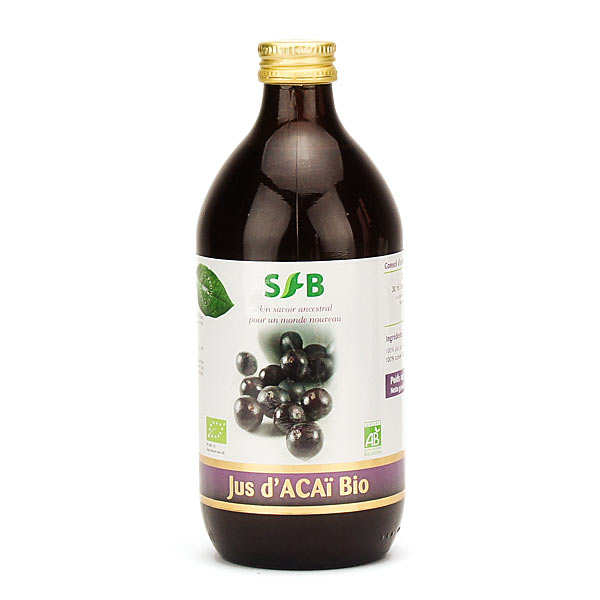 Pur jus d'açaï bio en bouteille - Laboratoire SFB