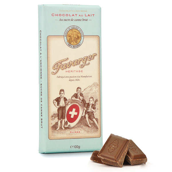 Tablette de chocolat suisse au lait à l'ancienne - Favarger