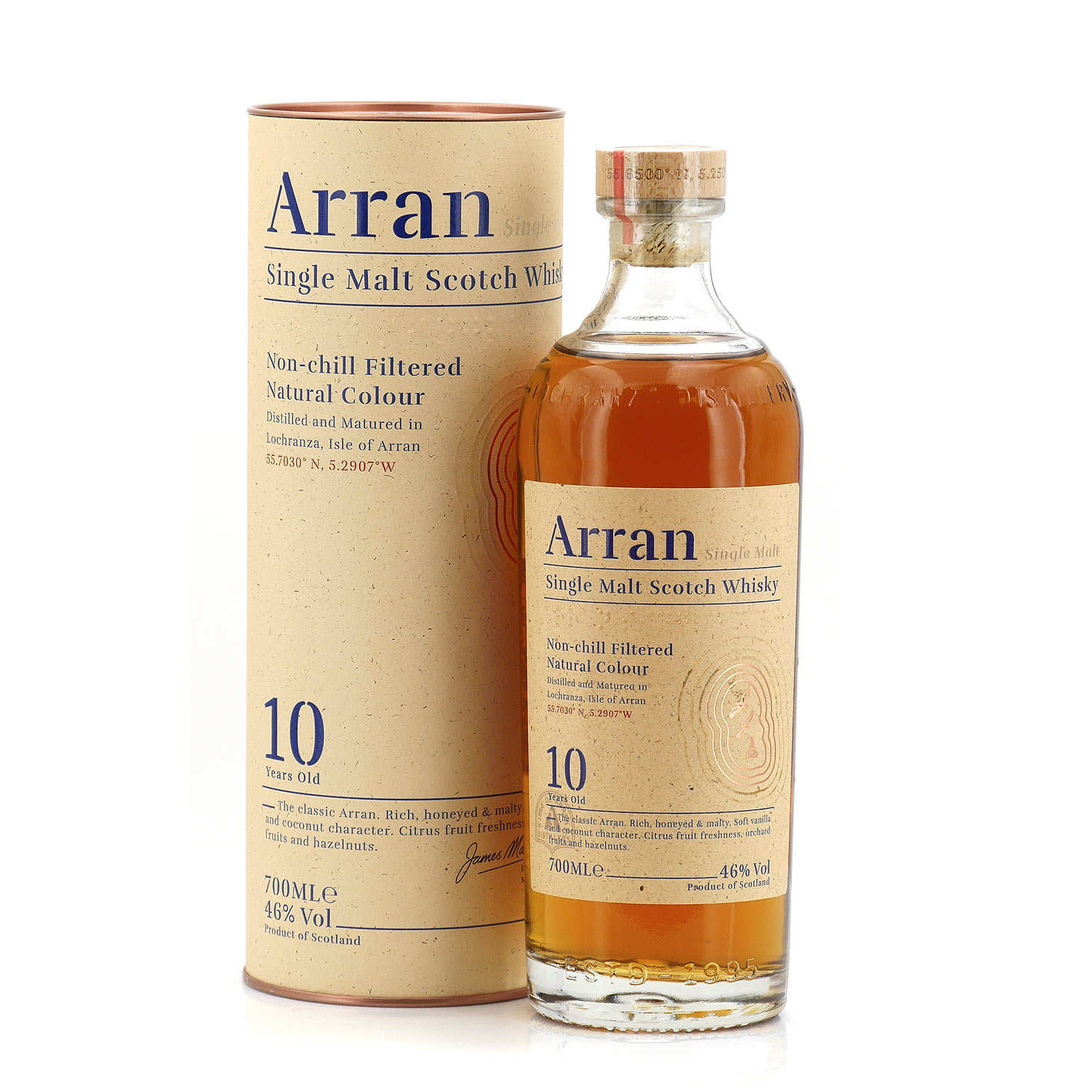 Whisky Arran single malt 10 ans 46% - Arran