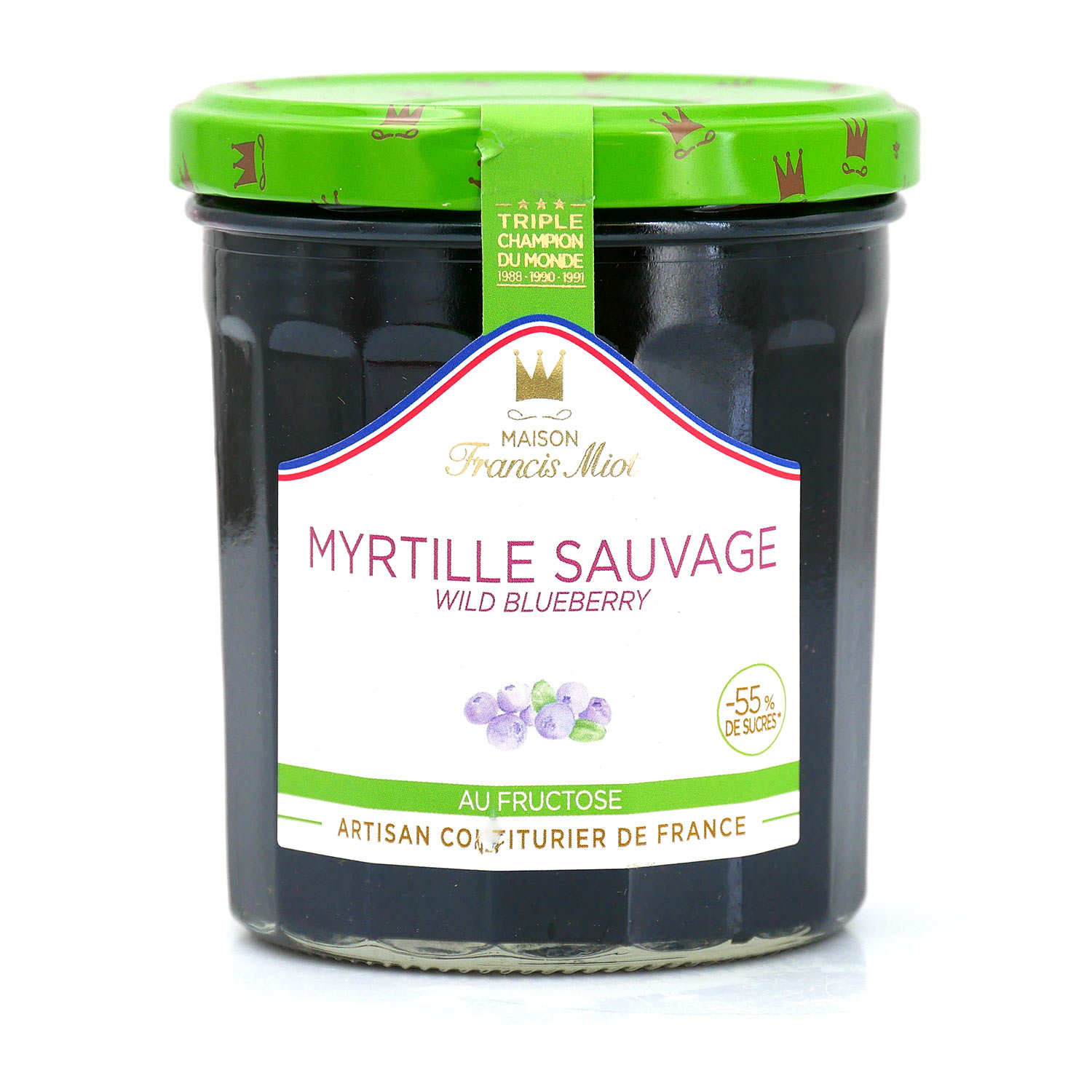 Wild blueberry jam low in sugar - Francis Miot - Maison Francis Miot