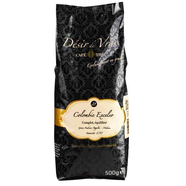 Coffee in beans Colombie Excelso - Désir de vrai