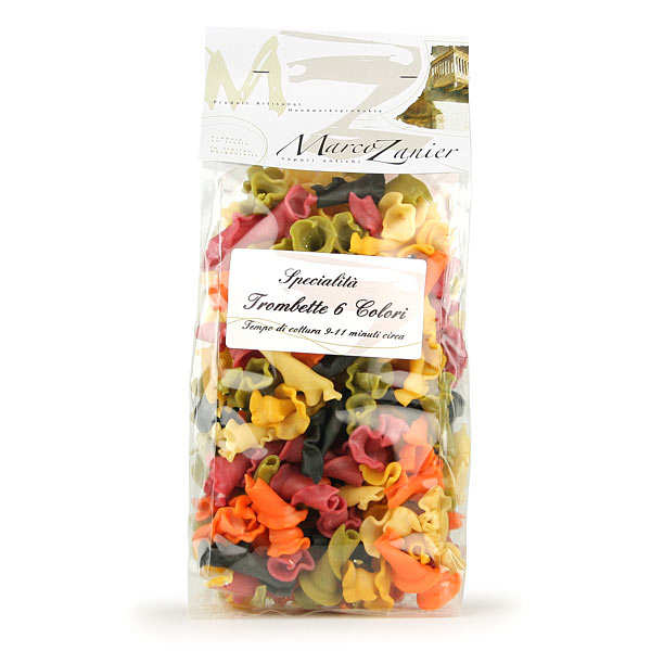 Multicoloured Trombette Pasta - Zanier