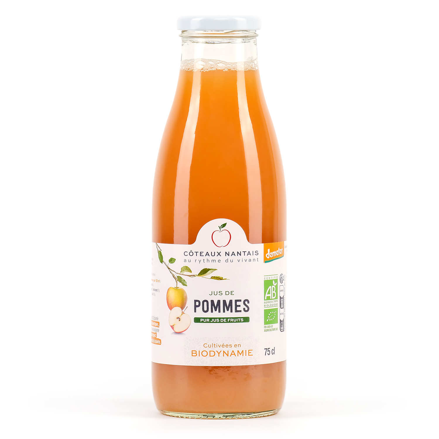 Jus de pomme 100% pur jus bio - Coteaux Nantais