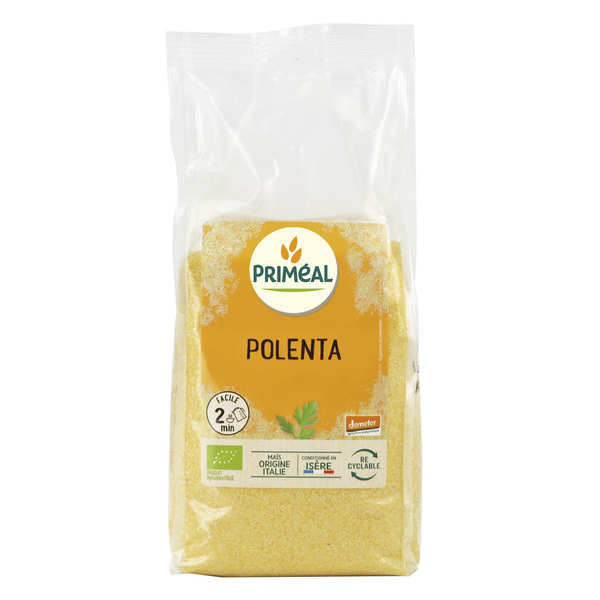 Semoule de maïs précuite bio spéciale polenta - Priméal
