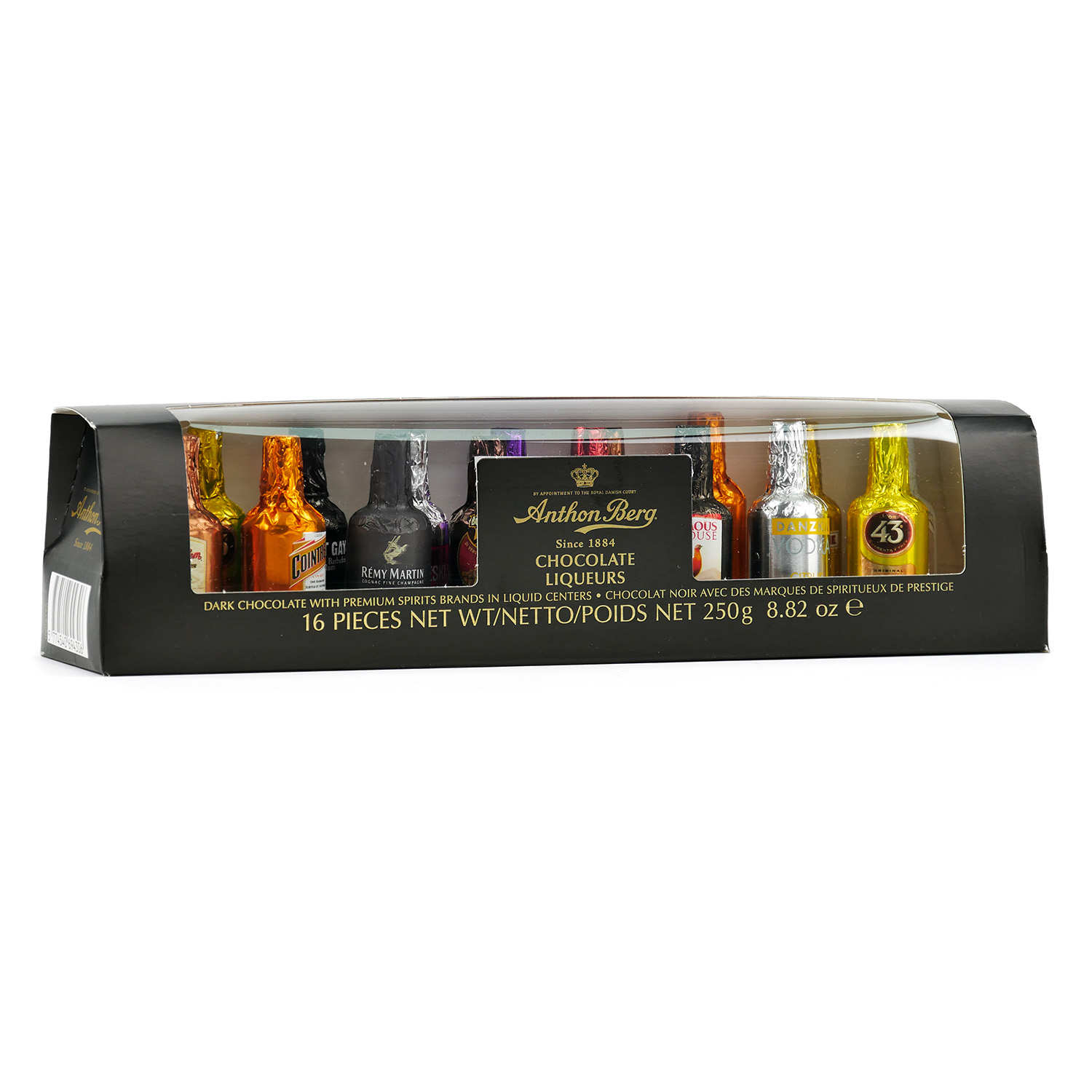 Box of dark chocolate with liqueur - 16 flavors - Anthon Berg