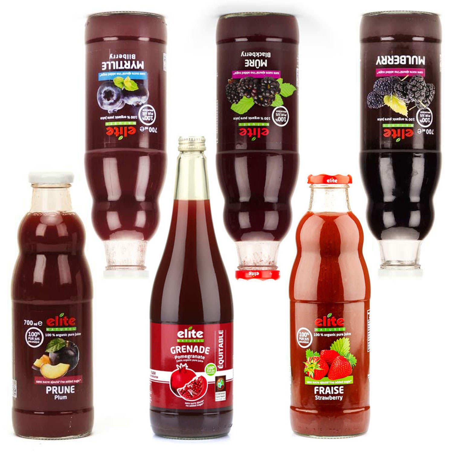 Lot découverte 6 jus de fruits rouges bio