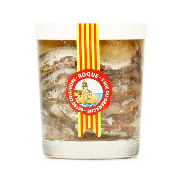 Anchois de Collioure entiers au sel - Roque
