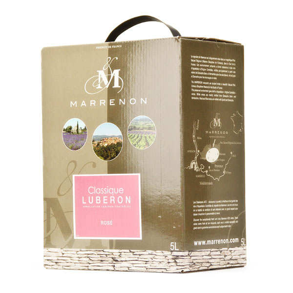 Marrenon Classique vin Rosé AOC Lubéron en Bib - Marrenon