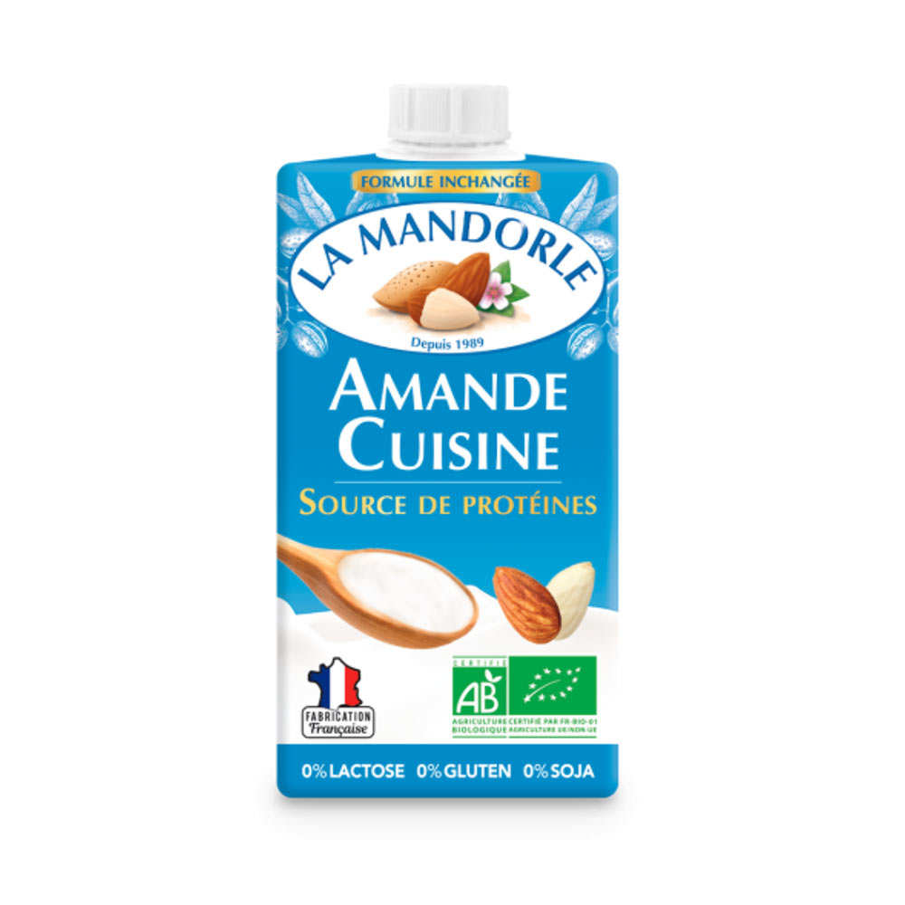 Amande cuisine - crème d'amande bio pour la cuisine