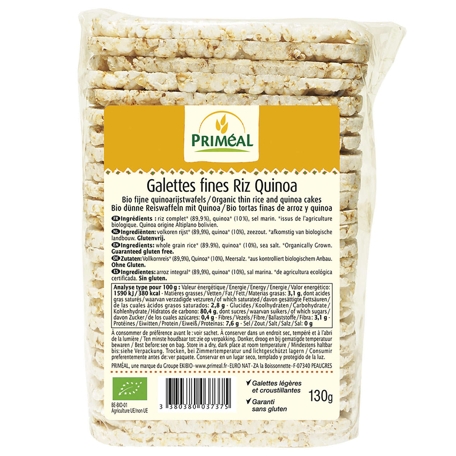 Organic Rice and Quinoa Crisps - Priméal