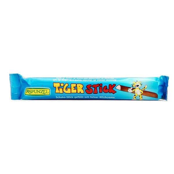 Organic Tiger Stick Milk cream coated with milk chocolate - Rapunzel