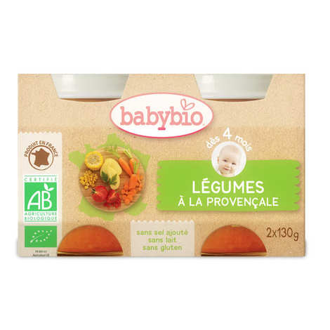 Organic Sunny vegetables Baby food jar from 4 months - Baby Bio