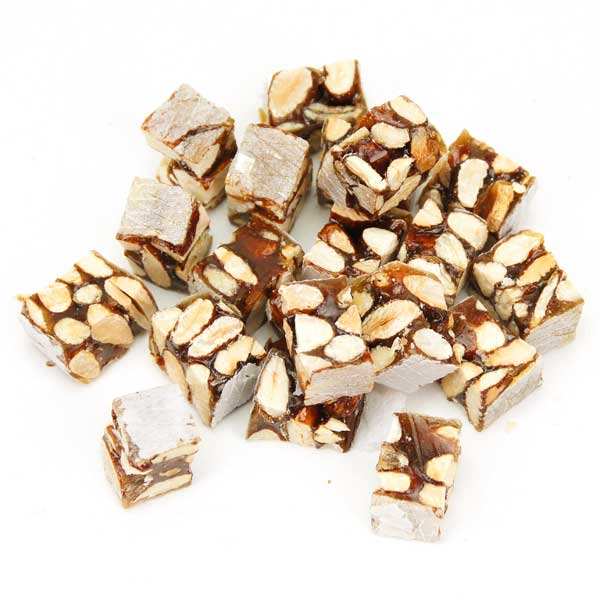 Nougat noir croquant en sachet individuel - Nougat Silvain