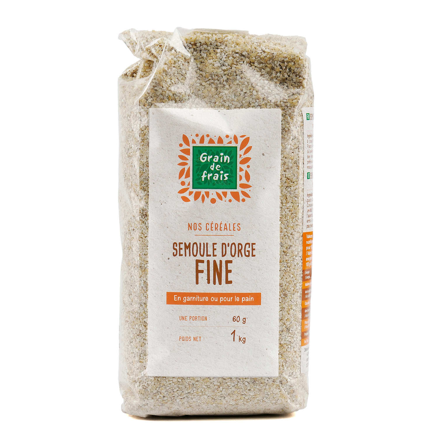 Fine barley semolina - Grain de frais