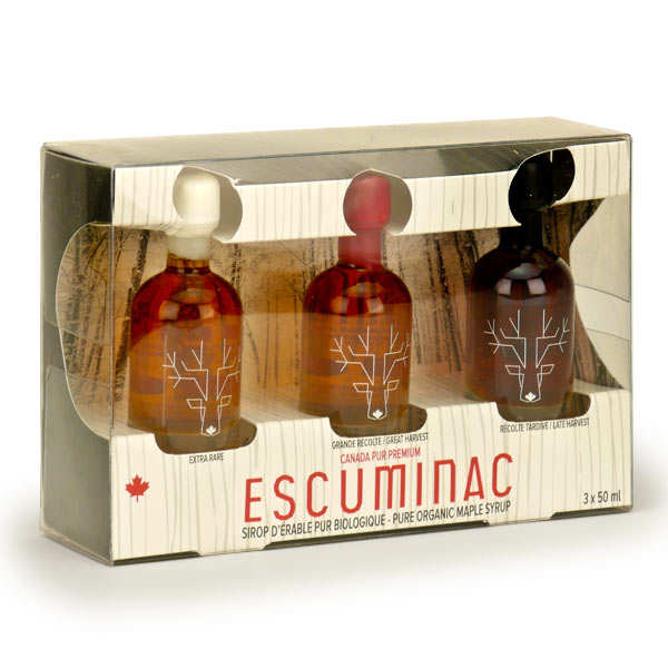 Coffret 3 coulées Sirop d'érable Escuminac - Escuminac Terroir