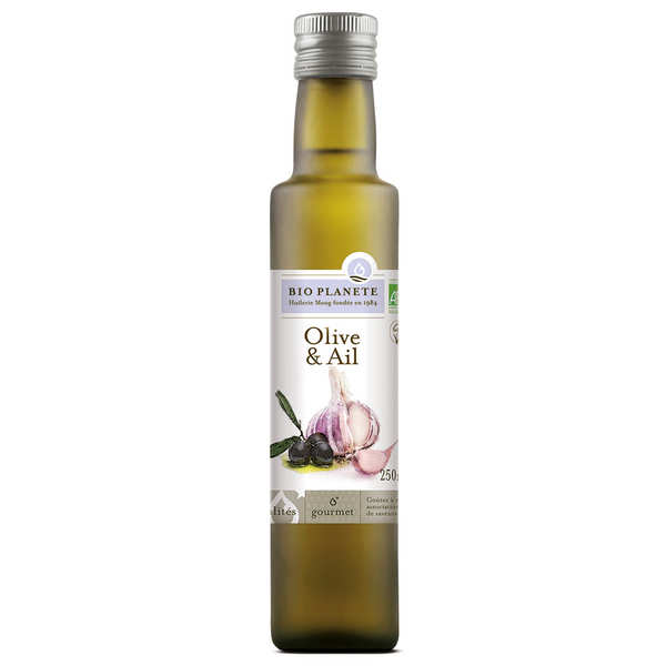 Organic Olive Oil and Garlic Mixture - BioPlanète