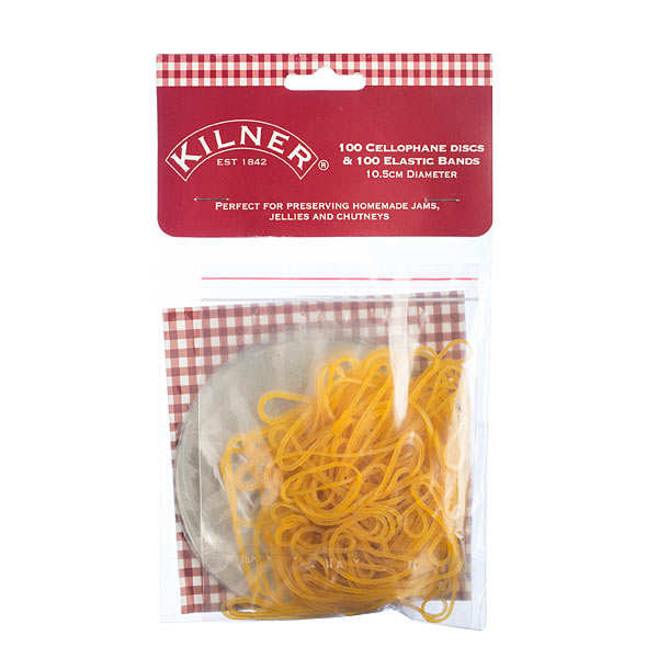 Cellophane Discs and Elastics - Kilner
