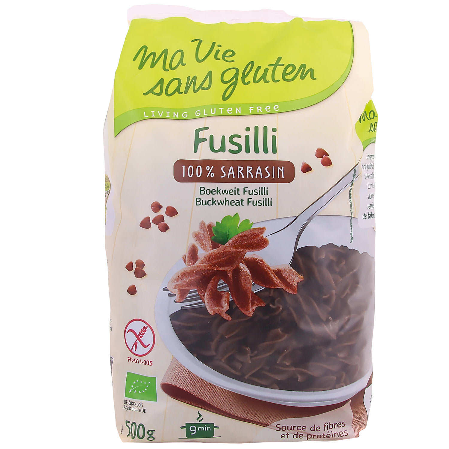 Fusilli 100% sarrasin bio et sans gluten - Ma vie sans gluten