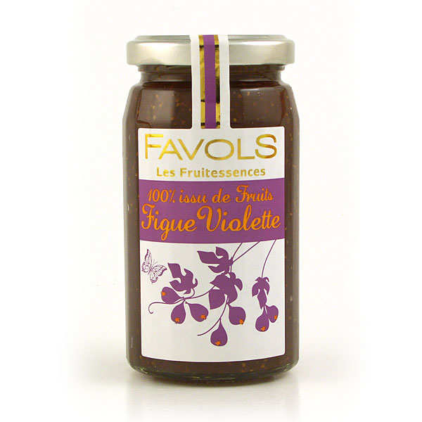 Confiture de figue violette 100% fruit - Les Fruitessences Favols - Favols