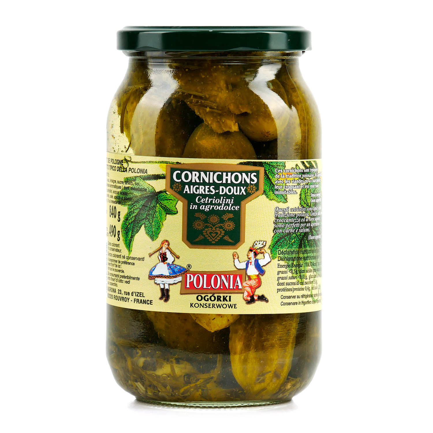 Cornichons aigre-doux - Ogorki à la polonaise - Polonia