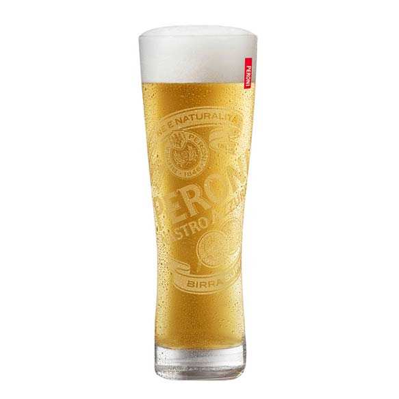 Peroni Nastro Azzurro beer glass S.p.A. Birra Peroni