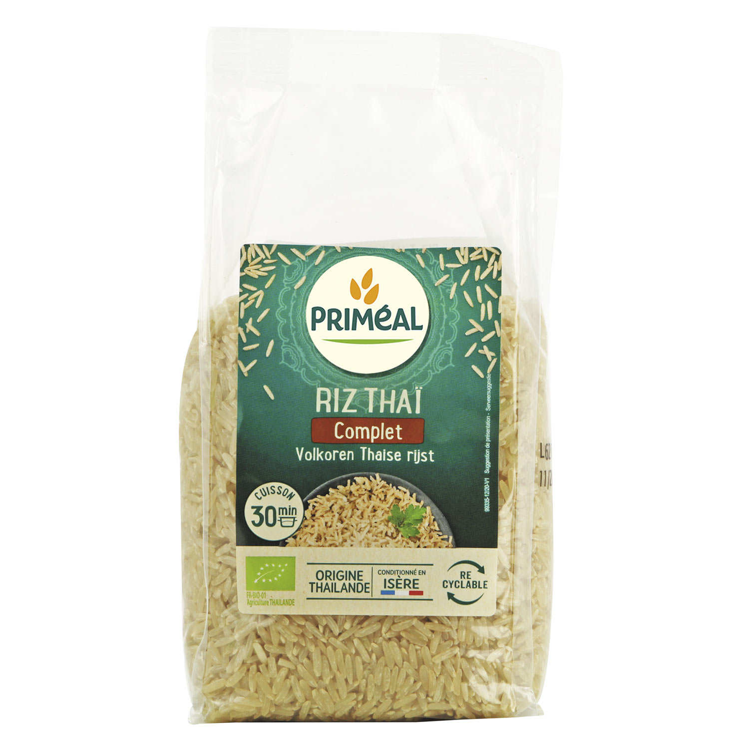 Organic whole Thai rice - Priméal