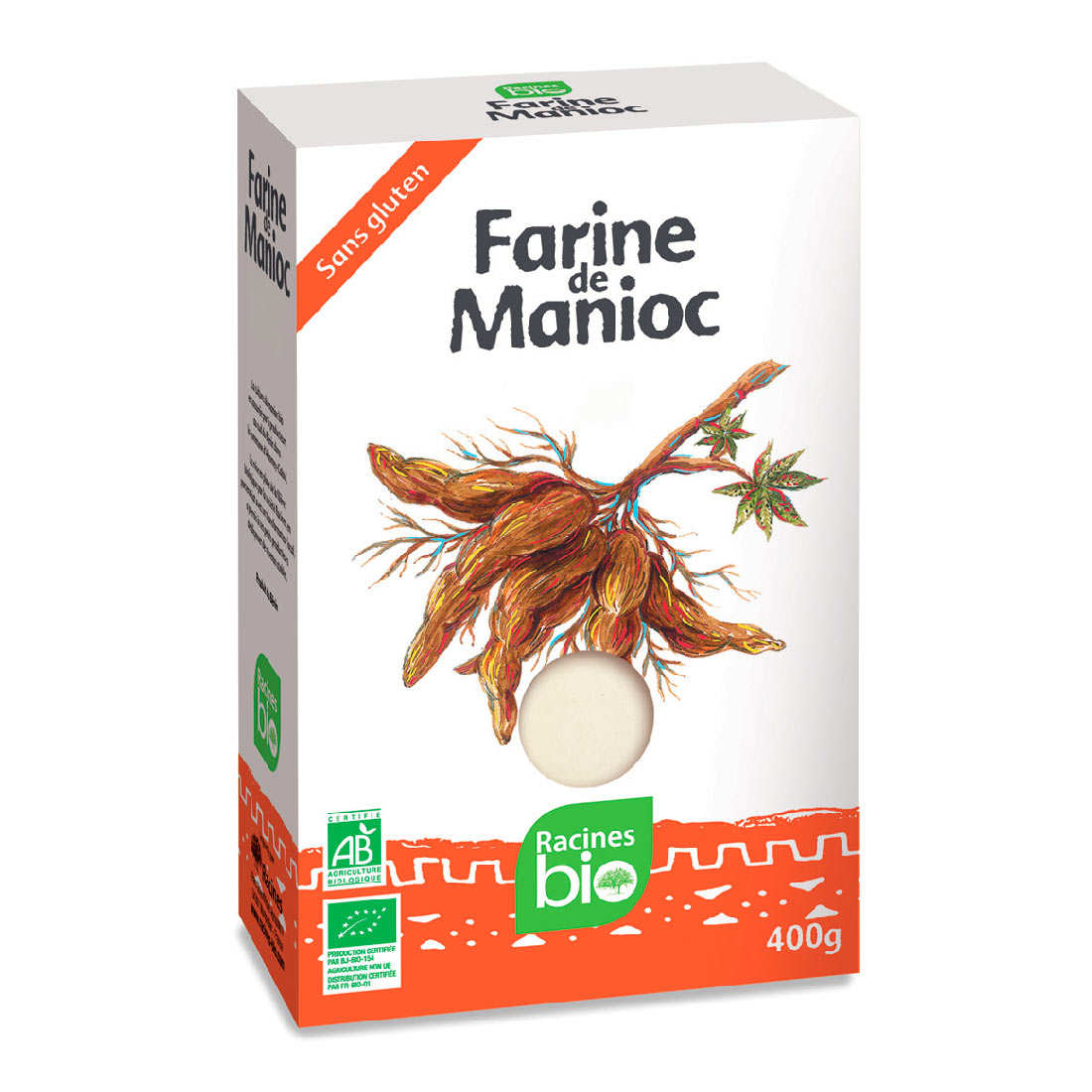 Organic and Gluten Free Manioc Flour - Racines