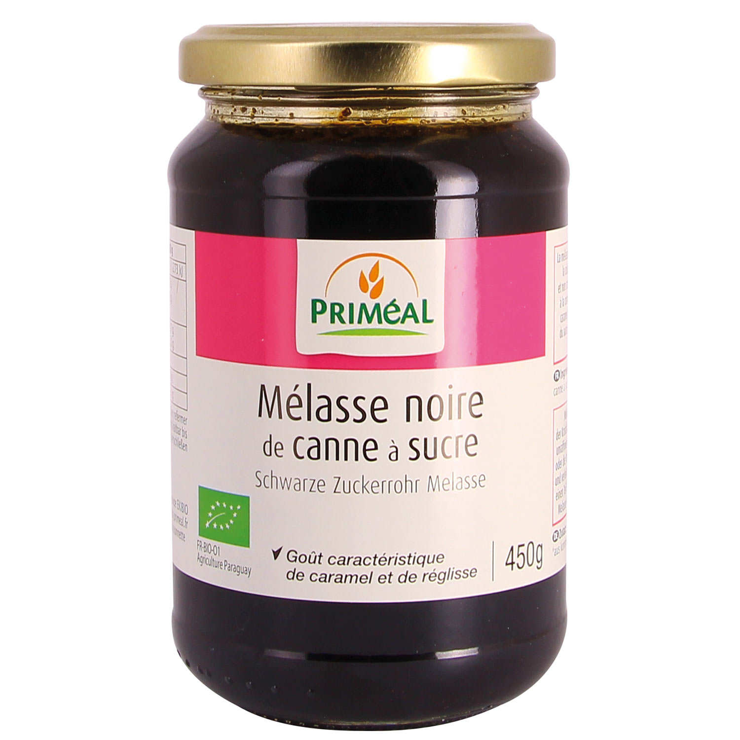 Black molasses from sugar cane organic - Priméal