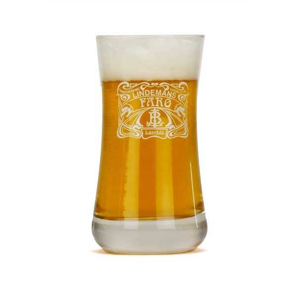Lindemans Faro beer glass - Brasserie Lindemans