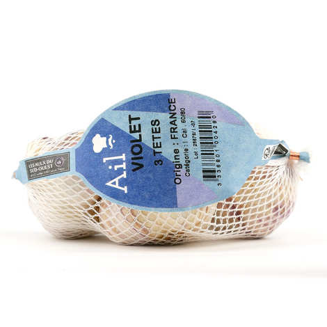 Purple garlic from South West France (Cadours)