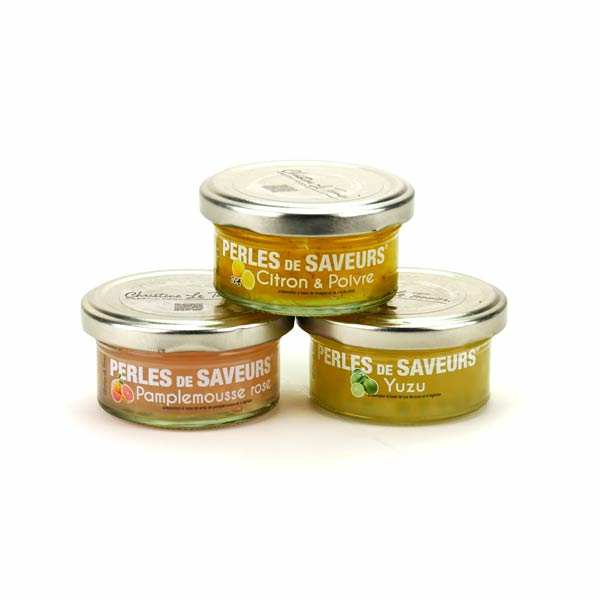 Assortment of Citrus Syrup Pearls - Christine Le Tennier