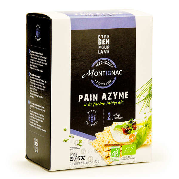 Pain azyme à la farine intégrale - Montignac - Michel Montignac