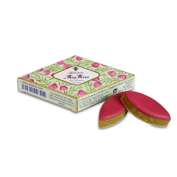 Calissons d'Aix Roy René framboise thé matcha - boîte 2 calissons - Le ...