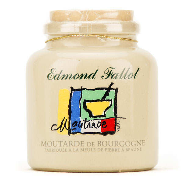 Moutarde de Bourgogne en pot de grès décoré - Fallot
