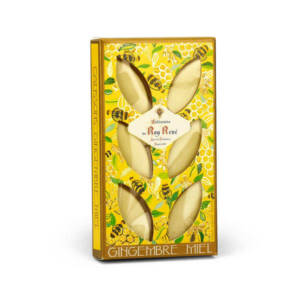 French Calissons d'Aix - Decorated Case Ginger Honey - Le Roy René