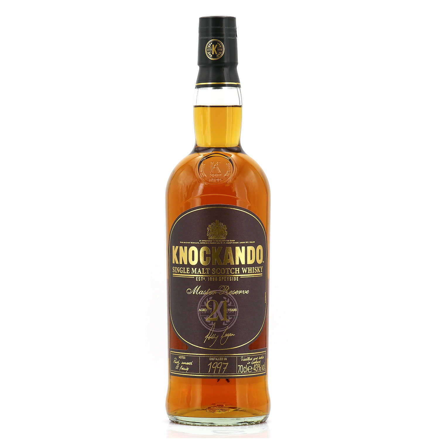 Knockando 21 ans Master Reserve - single malt whisky 43% - Knockando