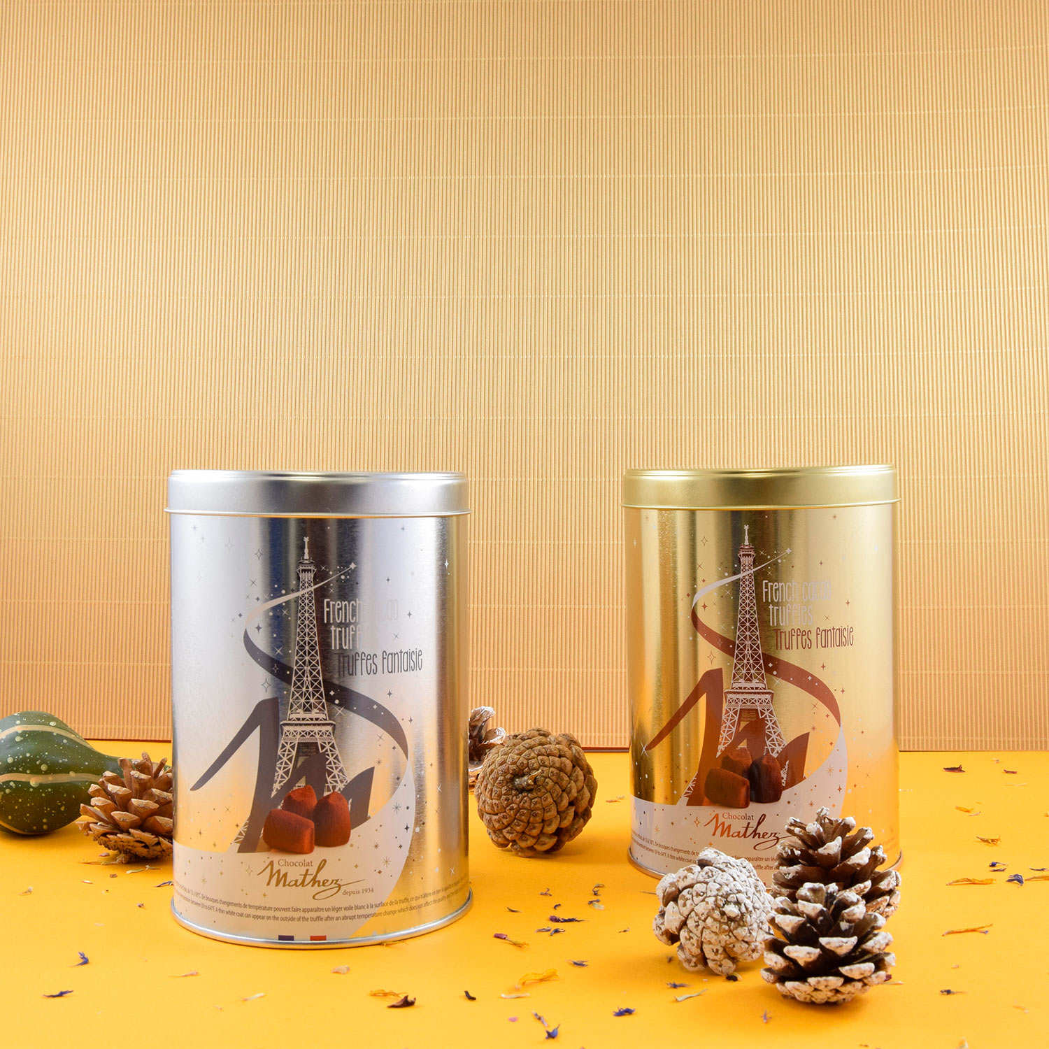 Duo of Chocolate and Salted Caramel Fantaisie Truffles - Chocolat Mathez