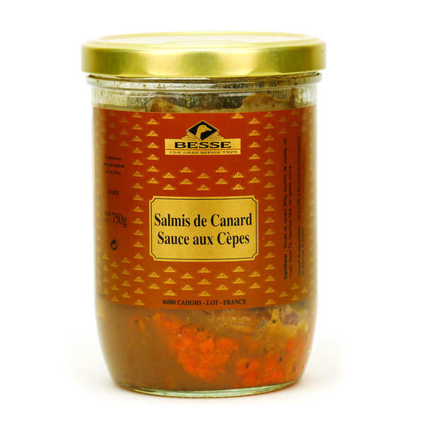 Salmis de canard sauce aux cèpes - Foie gras Besse