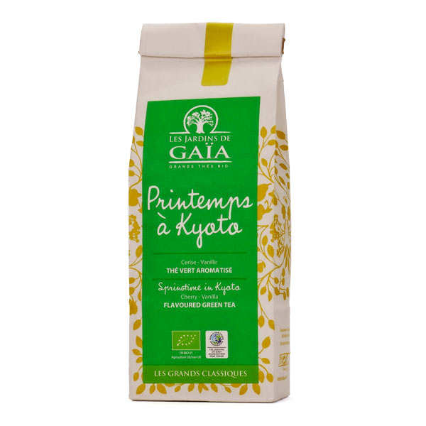 Thé vert cerise vanille bio - Printemps à Kyoto - Les Jardins de Gaïa